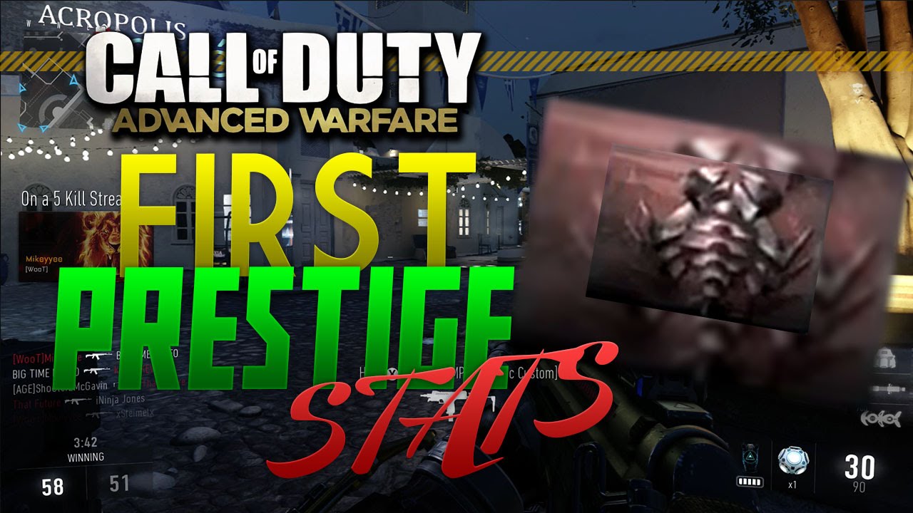 Call of Duty: Advanced Warfare FIRST PRESTIGE Stats and HOW TO PRESTIGE ...