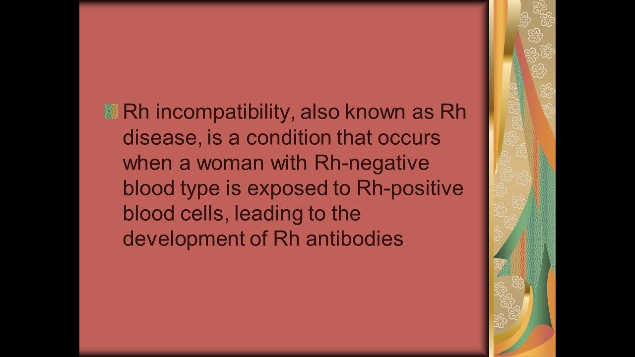 Episode 2: Explaining the Rh Positive Disease Incompatibility - YouTube