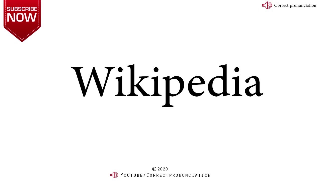 How to Say Wikipedia - Pronounce it right! #correctpronunciation - YouTube