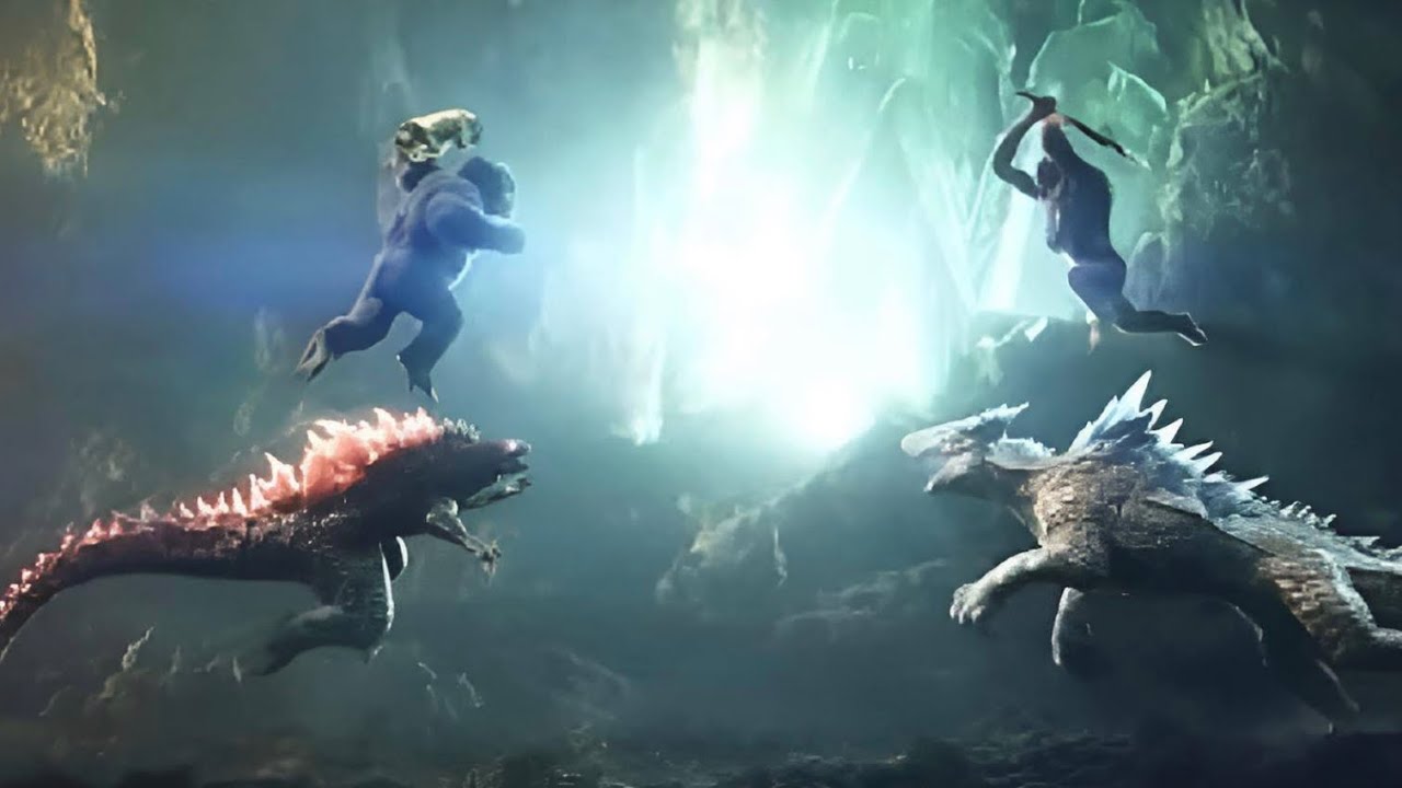 Kong Rides Godzilla in Godzilla x Kong The New Empire TV SPOT HD - YouTube