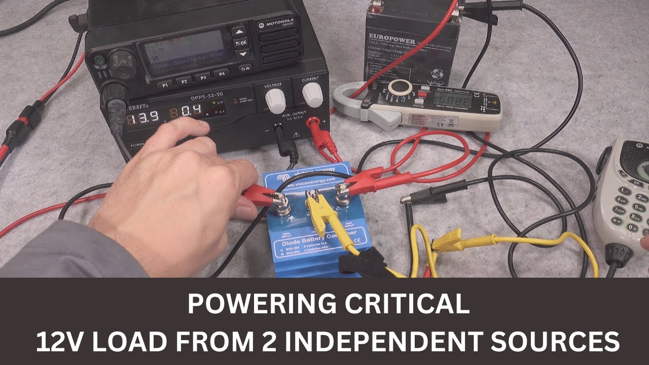 Victron Energy BCD 402 diode battery combiner (40A) powering radio from ...