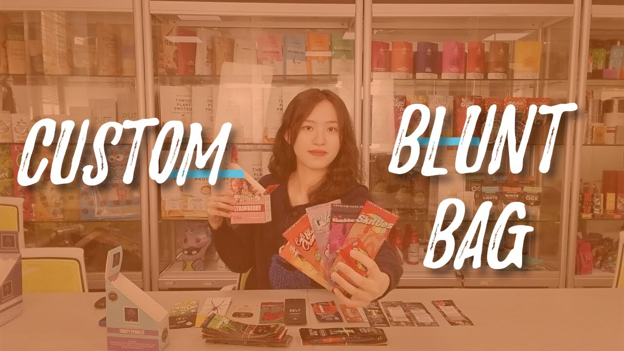 Custom Pre Roll Blunt Wrap Packaging Bag - YouTube