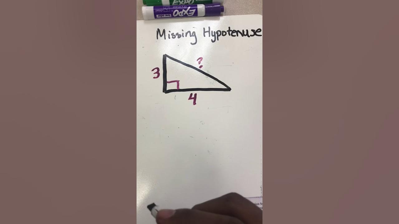 Pythagorean Theorem: Missing Hypotenuse - YouTube