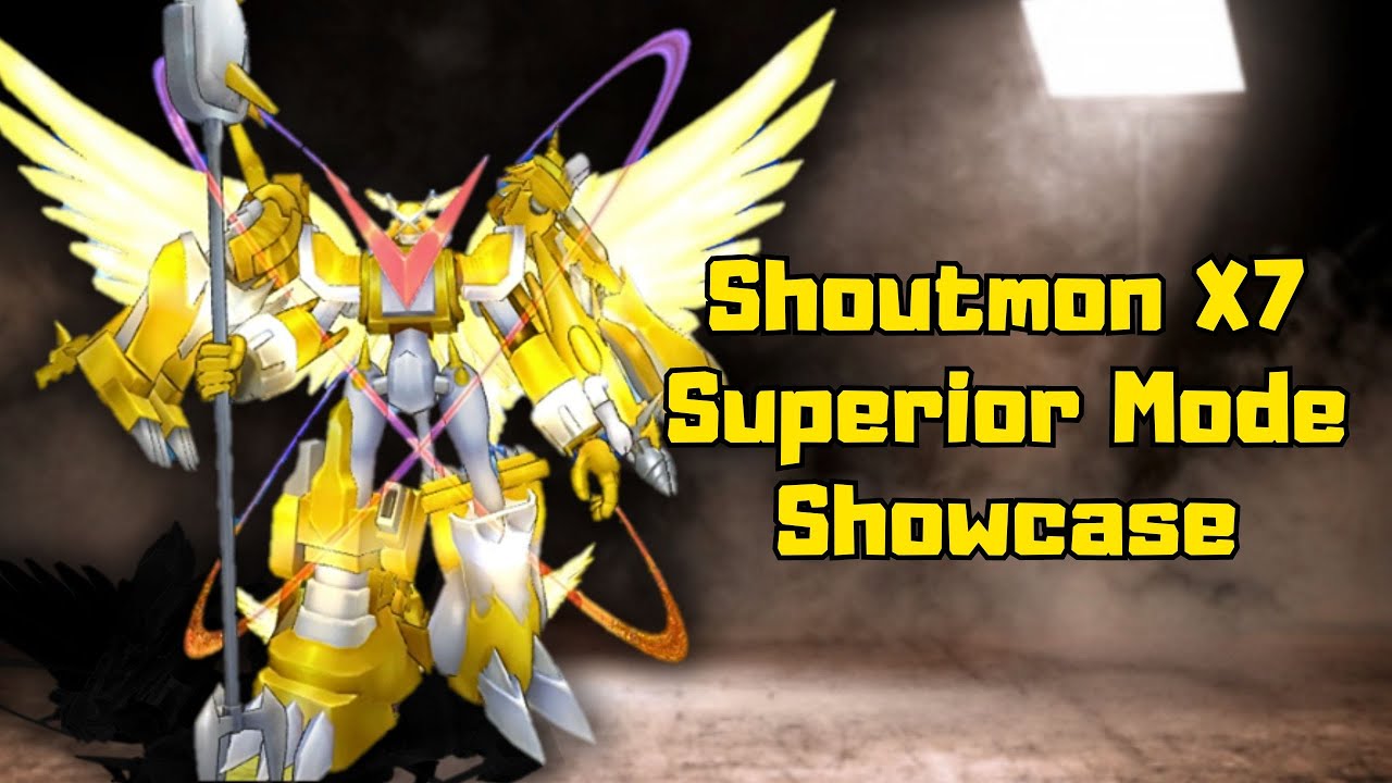 Shoutmon X7 Superior Mode - ShowCase - Digimon Masters Online - YouTube