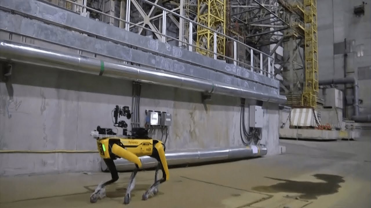 Robot dog sent into Chernobyl to sniff out radiation - YouTube