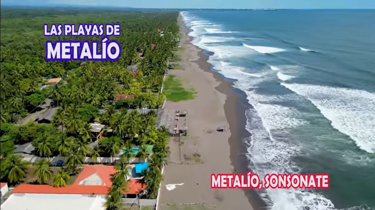 Hermosa Playa Metalío en Sonsonate, EL SALVADOR. Nos Bañamos en Las ...