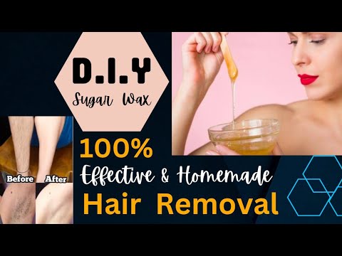 How To Wax At Home || DIY Sugar Wax Tutorial For Hair Removal || Warda ...