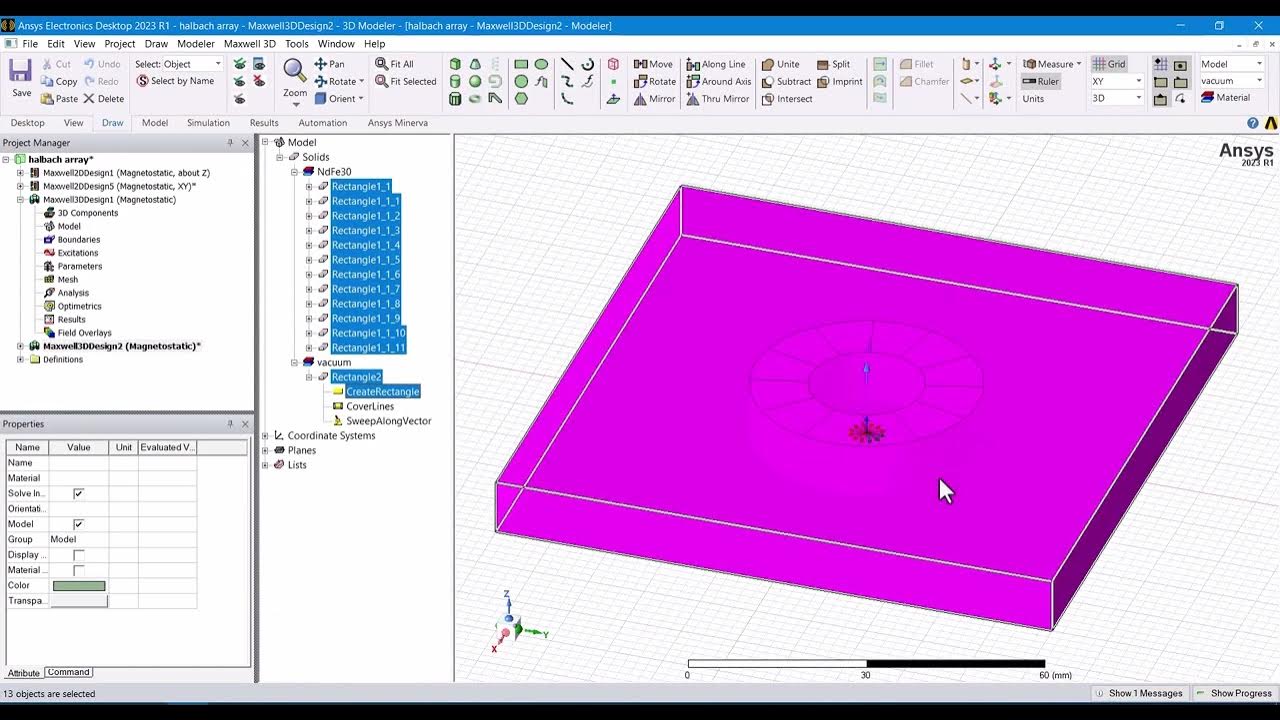 Part1: simulate a halbach array - YouTube