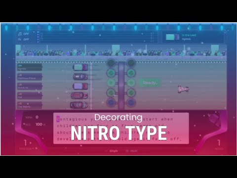 Decorating Nitro Type for Christmas - YouTube