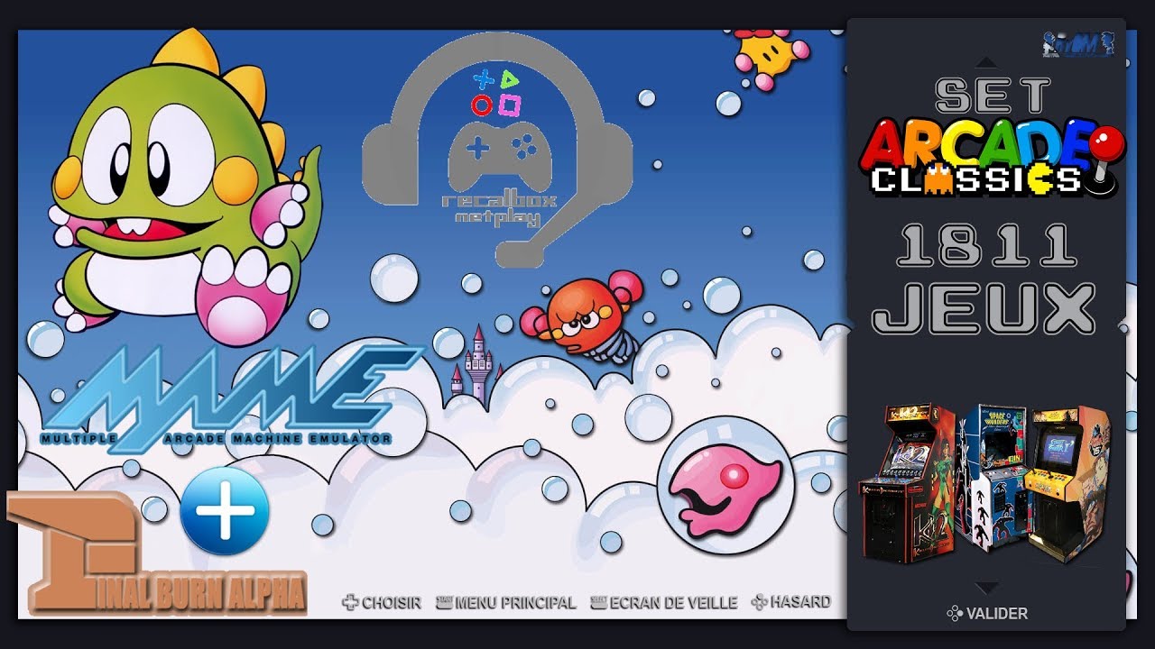 ARCADE SET FBA NETPLAY + MAME - YouTube