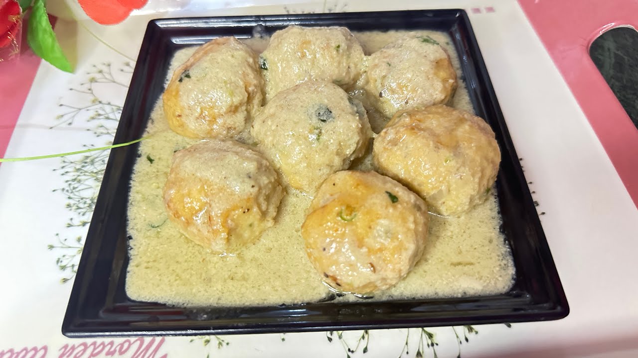 Chicken Malai Kofta With White Gravy || Chicken Malai Softie Kofta|| # ...