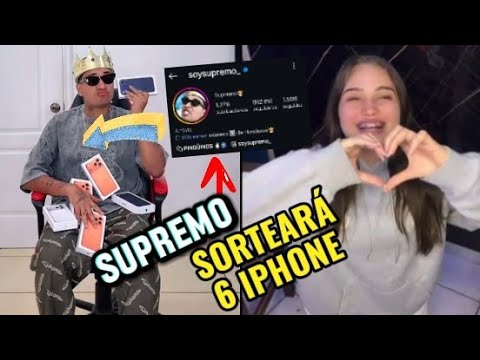 🎊Supremo regalará iphone descubre cómo participar 😱 - YouTube