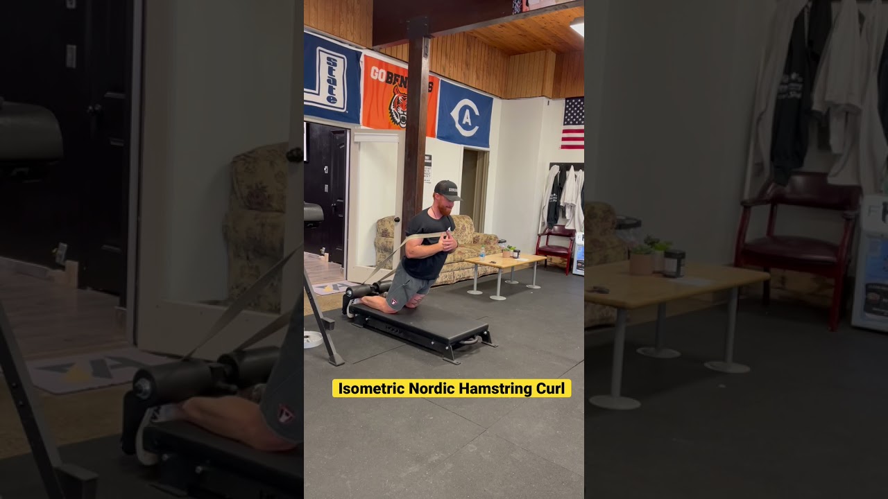 Nordic Hamstring Curl Isometric | HansenAthletics Online Training - YouTube