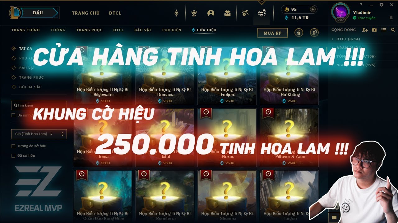 [LMHT] CẦM 12 TRIỆU TINH HOA LAM SAN BẰNG SHOP TINH HOA LAM | CHÉM GIÓ TRONG LÚC CHỜ MUA ĐA SẮC ...