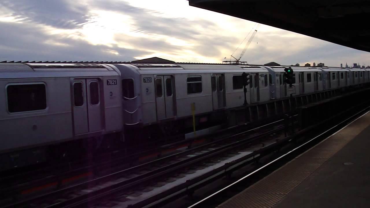 IRT Flushing Local: Flushing-Main Street bound R-188 7 local train ...