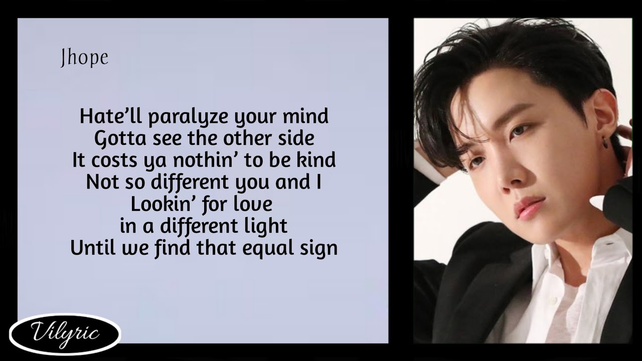 Jhope – Equal Sign ( Easy Lyric ) - YouTube