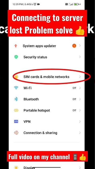 Connecting to server lost problem solve 👍 Watching full in video on my ...