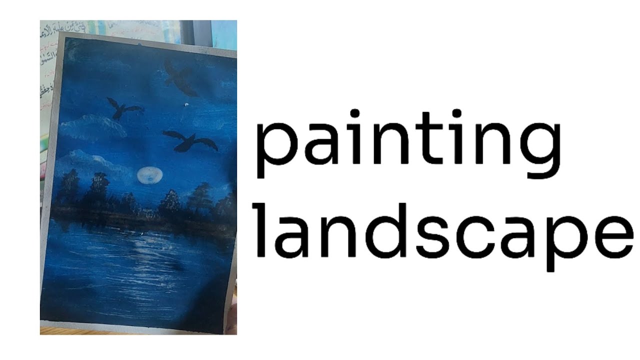 painting landscape |creation with Aroush - YouTube