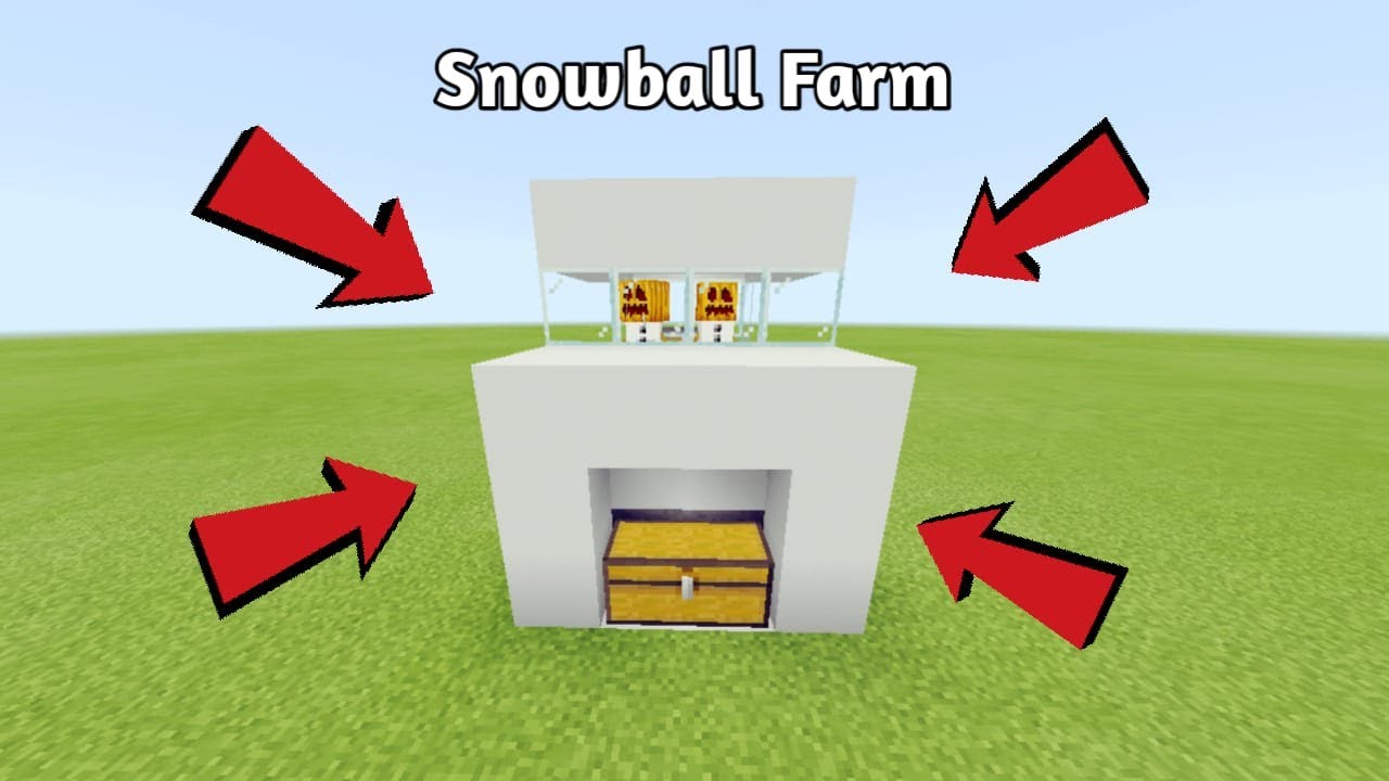 Cara Farm Snowball Otomatis Simple Di Minecraft - YouTube