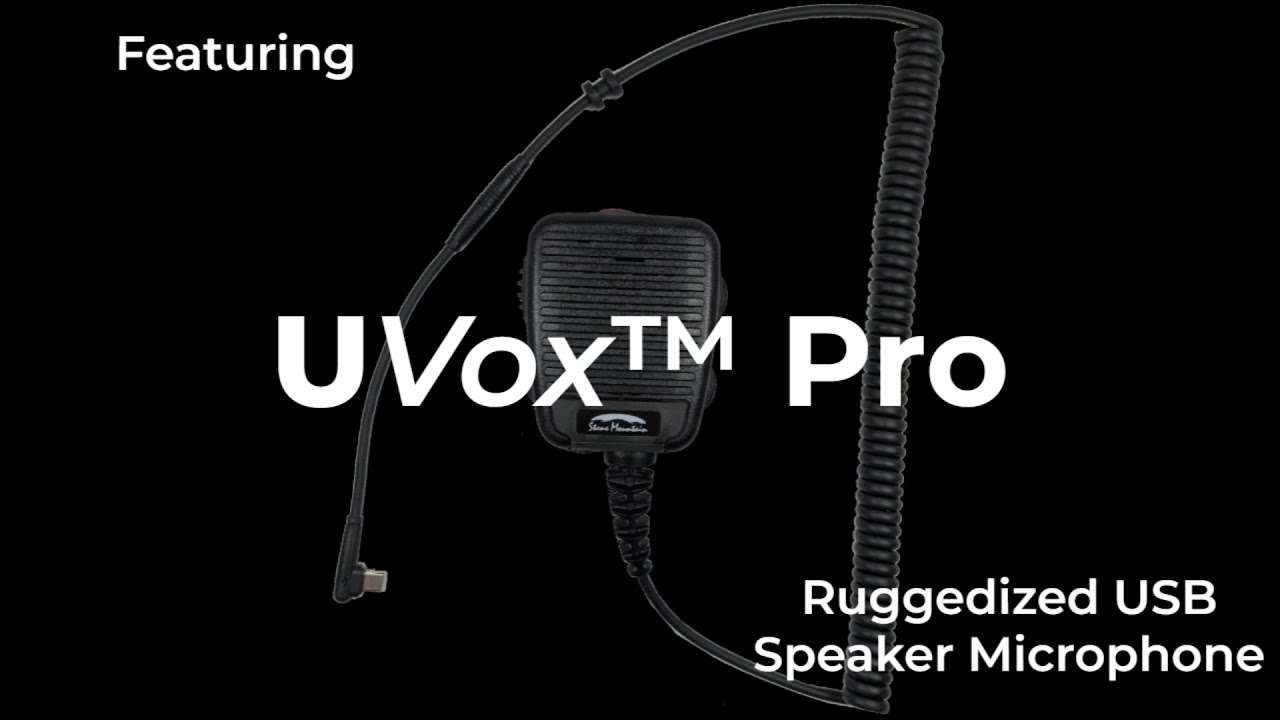 Stone Mountain UVox Pro Speaker Mic Overview - YouTube