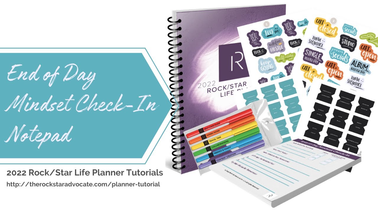 The Rock/Star Advocate's End of Day Mindset Check-In Notepad Tutorial ...