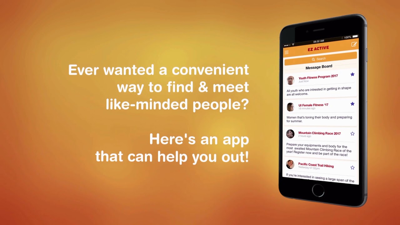EZ ACTIVE app concept design - YouTube