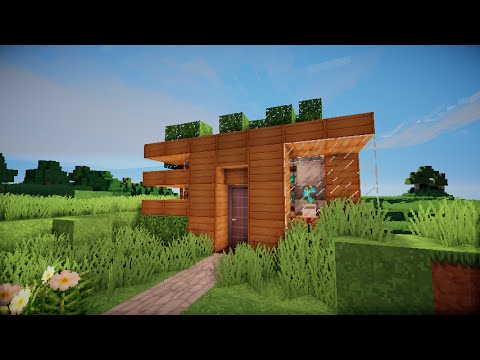 How to make a 7x7 modern house in Minecraft - YouTube