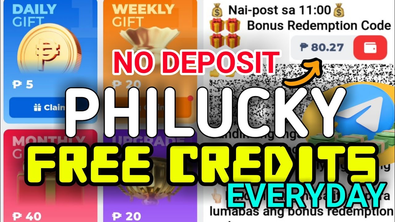 UNLIMITED FREE CREDITS KAY PHILUCKY PWEDENG I-CLAIM ARAW-ARAW - YouTube