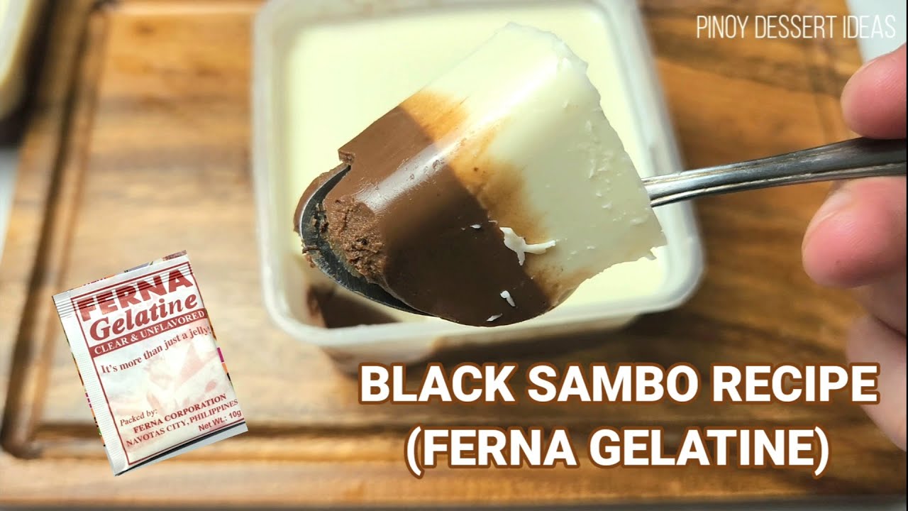 Black Sambo Recipe using Ferna Gelatine | Pinoy Dessert Ideas - YouTube