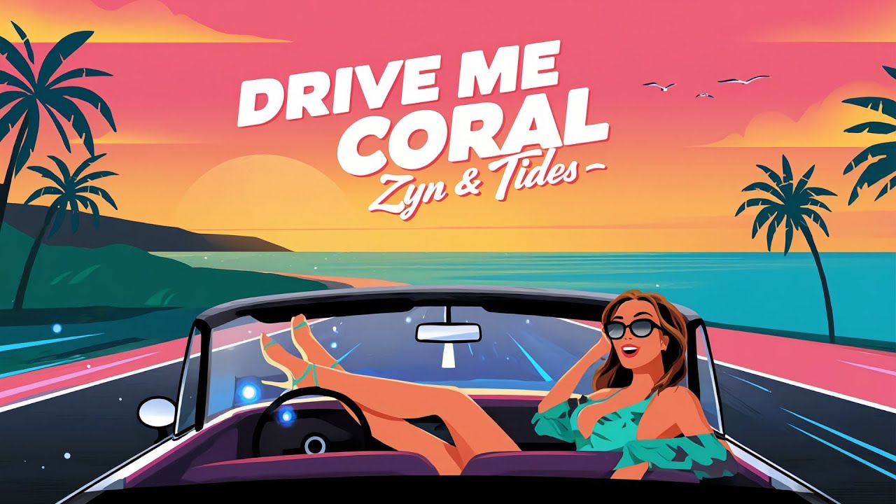 Drive Me Coral 🏎️🌴 | High-Speed Tropical Synthpop | Zyn & Tides - Sunset Sync (Track 4) - YouTube