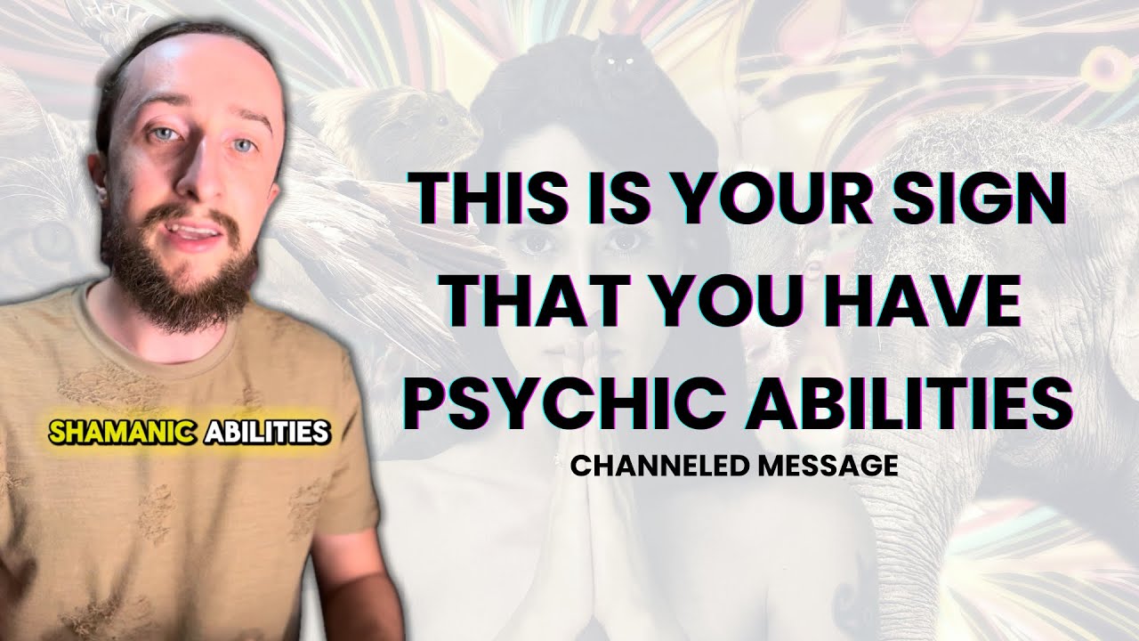 You are seeing this because you have shamanic psychic abilities. - YouTube
