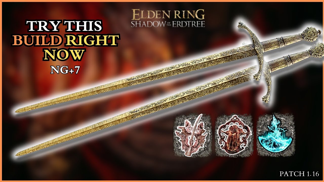 Elden Ring: I Tried The Best "NOBLE SLENDER SWORD" Build For Ng+7 ...