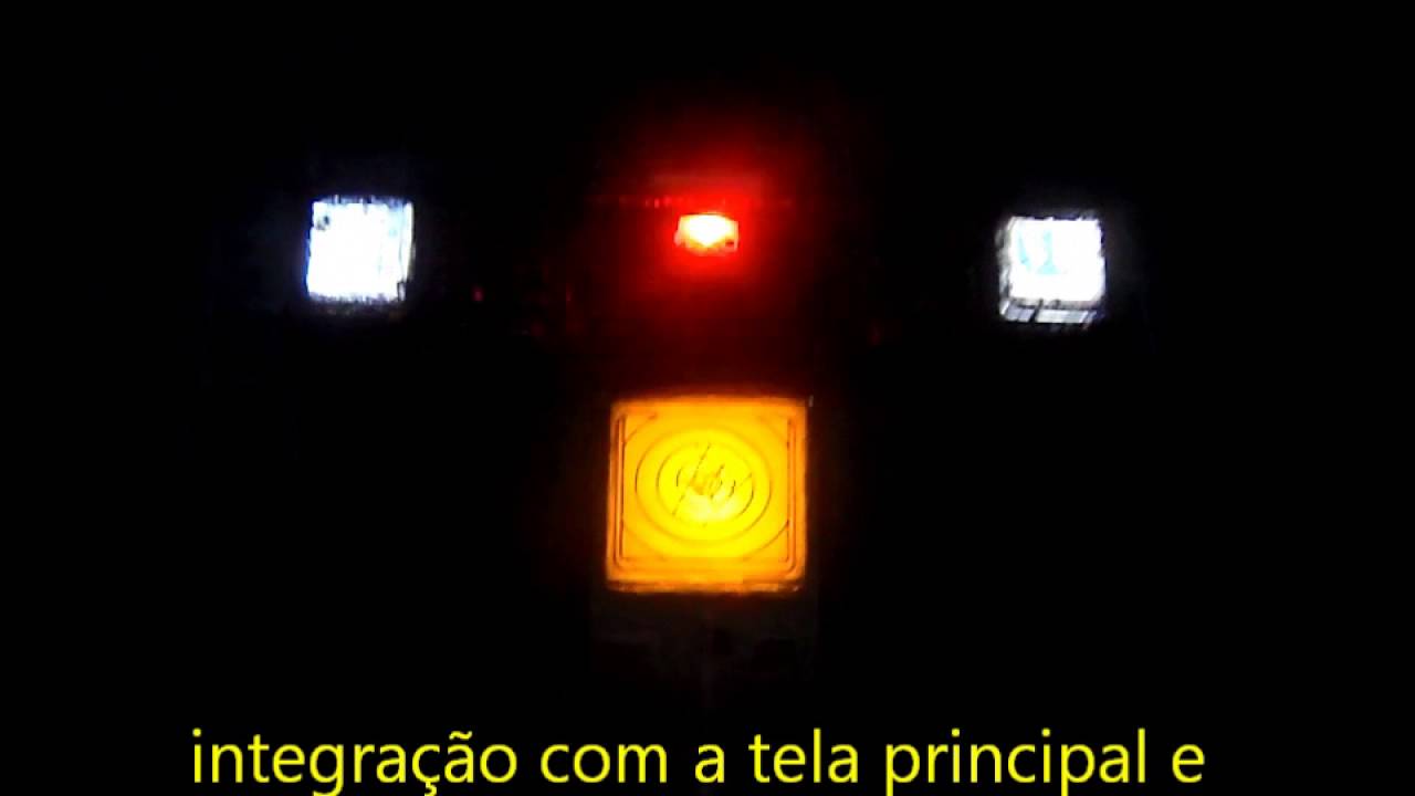 teste integração eletronica leme e tela principal ENTERPRISE COMAND ...