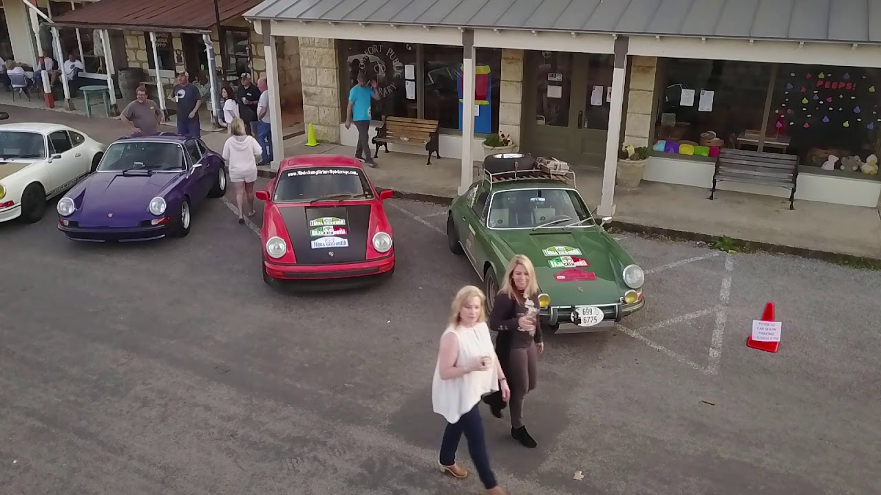 Texas Hill Country Rallye with over 100 Porsche in Comfort Texas - YouTube