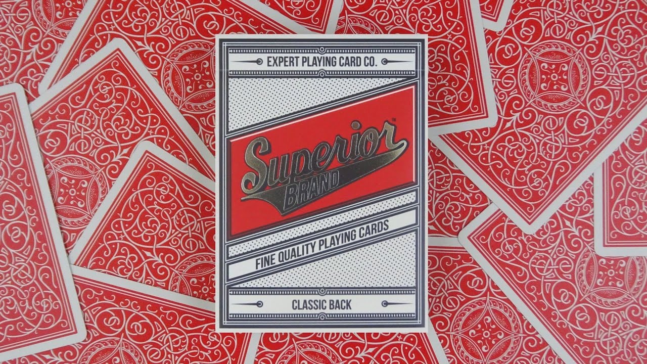Superior Brand Red Playing Cards By The Expert Playing Card Company ...