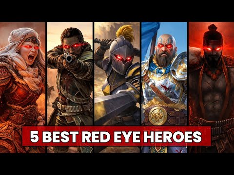 Top 5 DEADLIEST Red-Eye Heroes in Shadow Fight 4 Arena 😈🔥 RANKING THE BEST OF All !