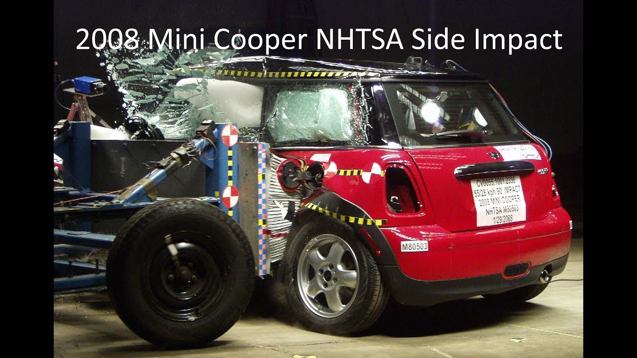 2007-2013 Mini Cooper Hatchback NHTSA Side Impact - YouTube