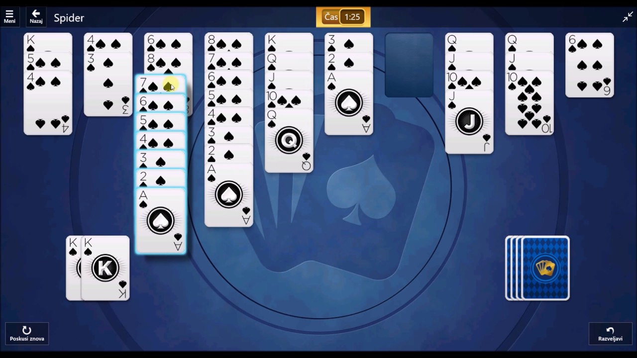 Microsoft Solitaire Collection - Spider April 22 2017 - YouTube