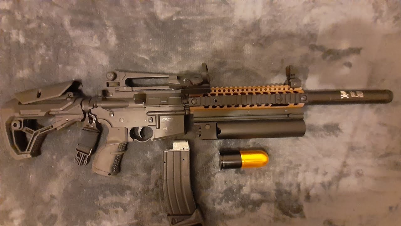 crosman dpms sbr random parts build part 3 - YouTube