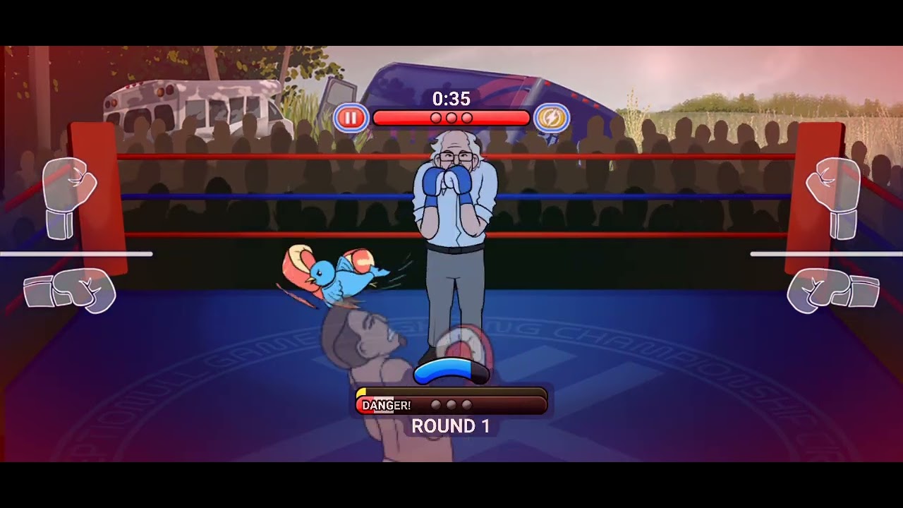 Getting Owned In this President Boxing game - YouTube