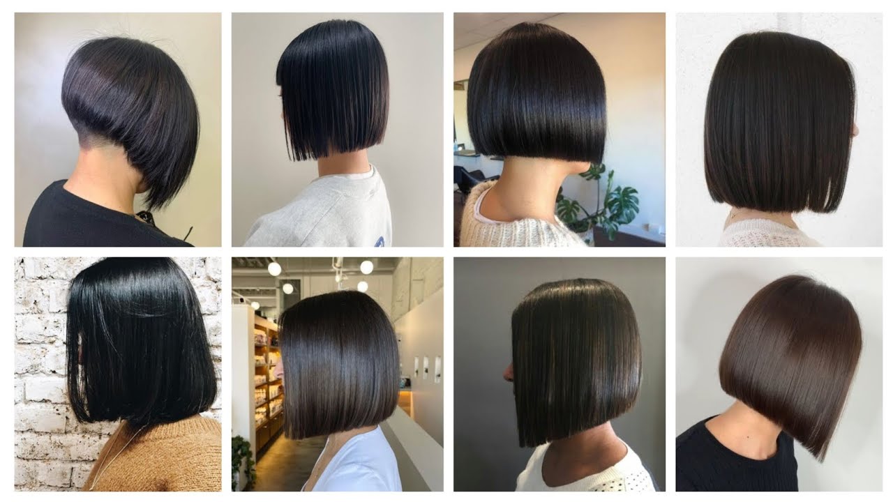 Black Shot Bob Haircut|New Stylish Short Bob hair|Women Latest Short ...