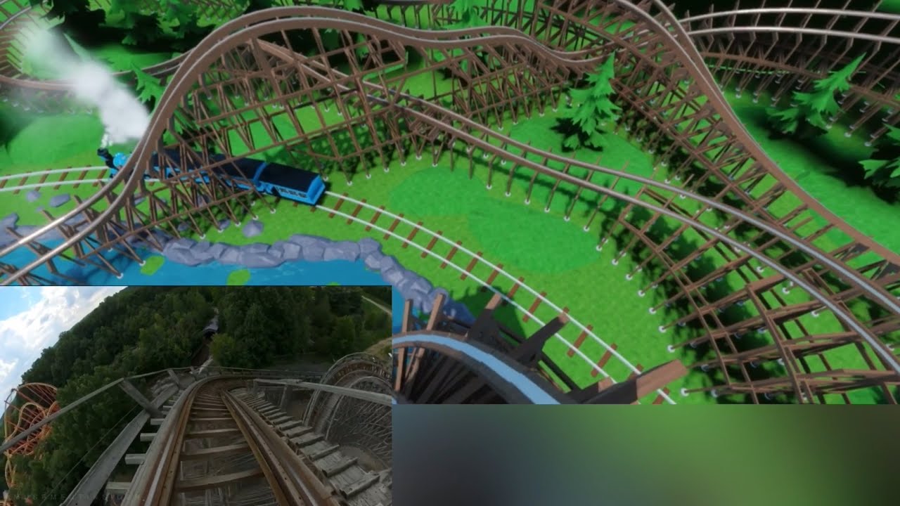 Roller coaster at top tree park roblox/roar the ride at six flags ...