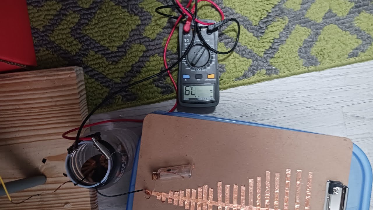 radiant energy tube direct power of battery - YouTube
