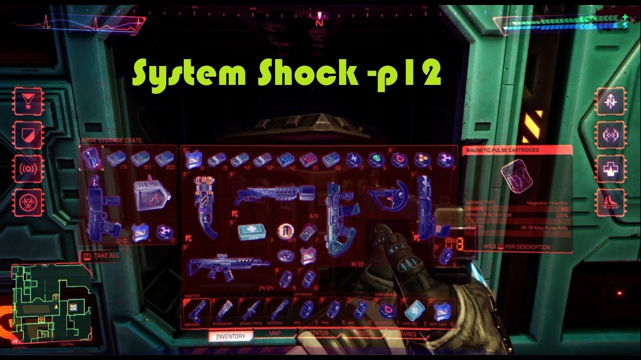 System Shock - Completing Storage + Back to Flight Deck \ Combat Hard ...