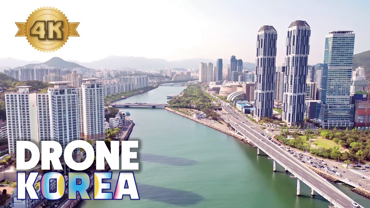 4K🇰🇷 FLYING OVER BUSAN KOREA DRONE VIDEO | 부산의 아름다운 풍경을 드론으로 촬영한 환상적인 ...