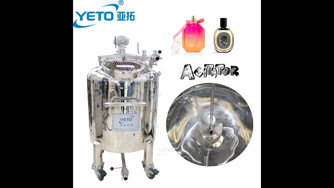 YETO 60-5000L Perfume mixing tank mixer machine for liquid product ...