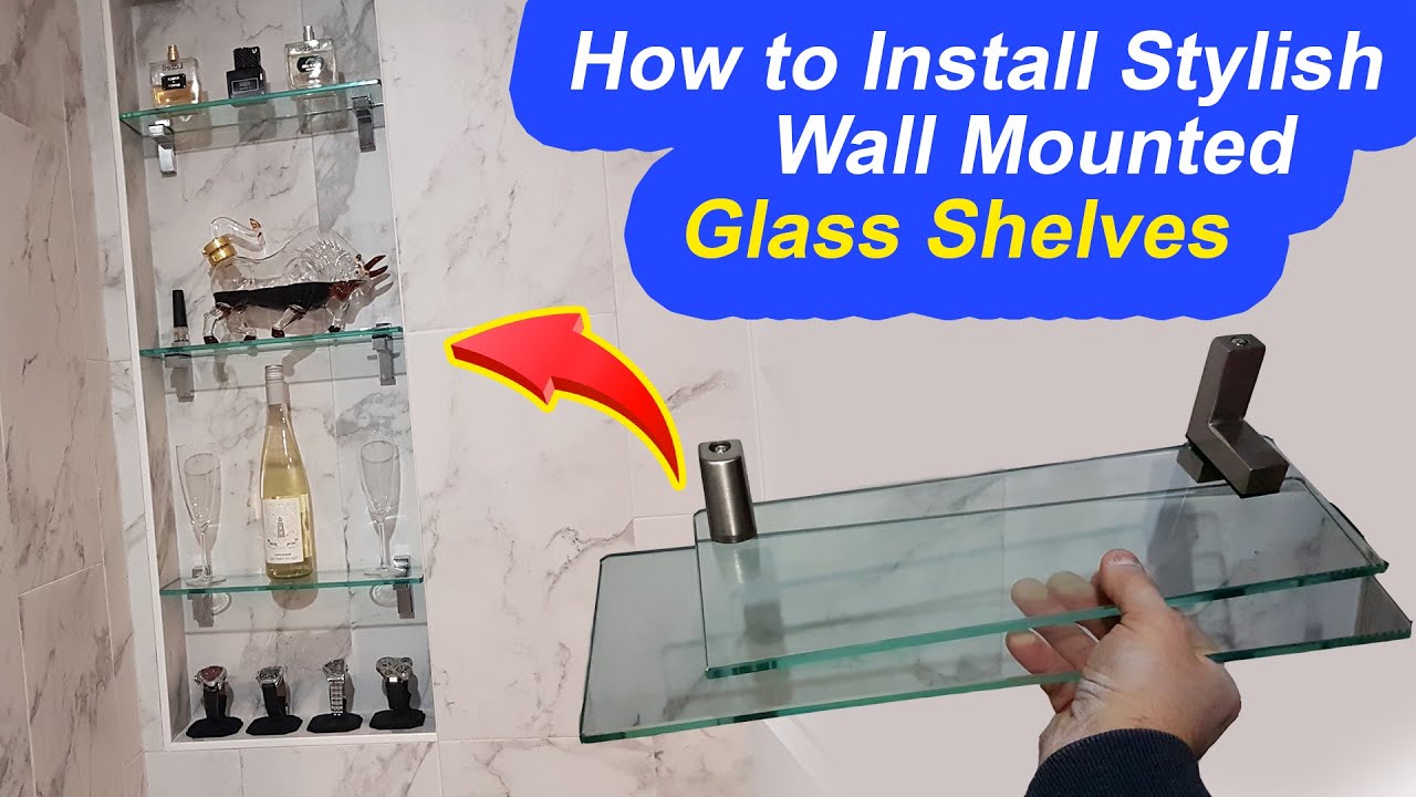 TOP 5 Floating Glass Shelves | How to Install KES Bathroom Shelves 🔥 ...