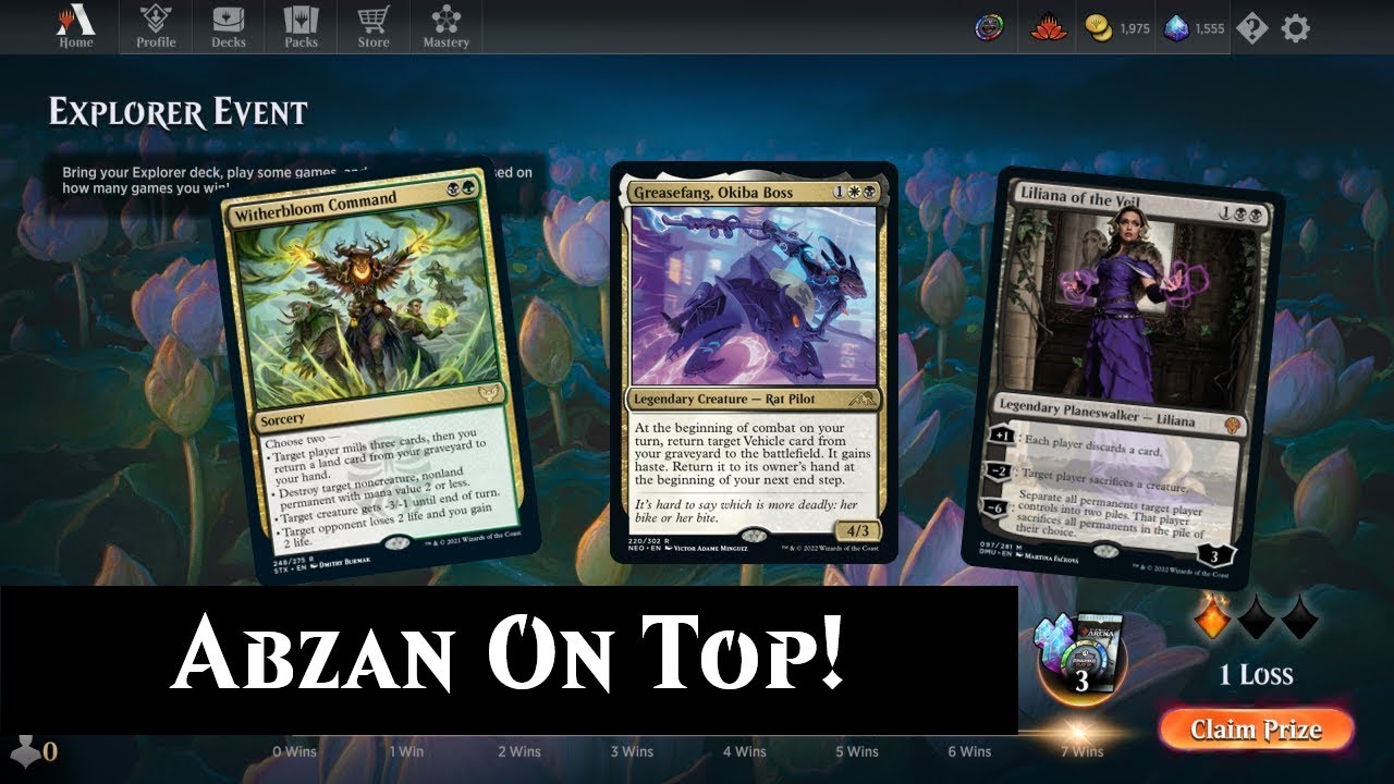 ☀️💀🌳 Abzan Greasefang the BEST deck in MTG Arena Explorer - YouTube