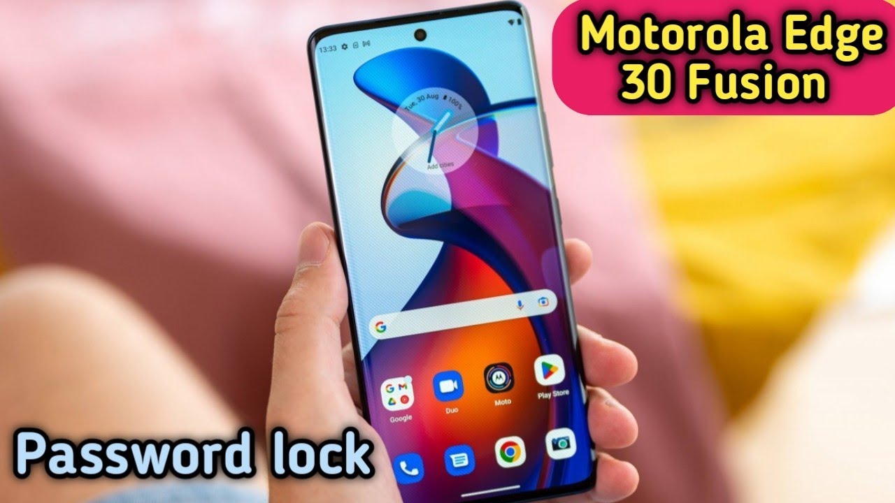 How To Set Screen Lock Password In Motorola Edge 30 Fusion,Screen Lock ...