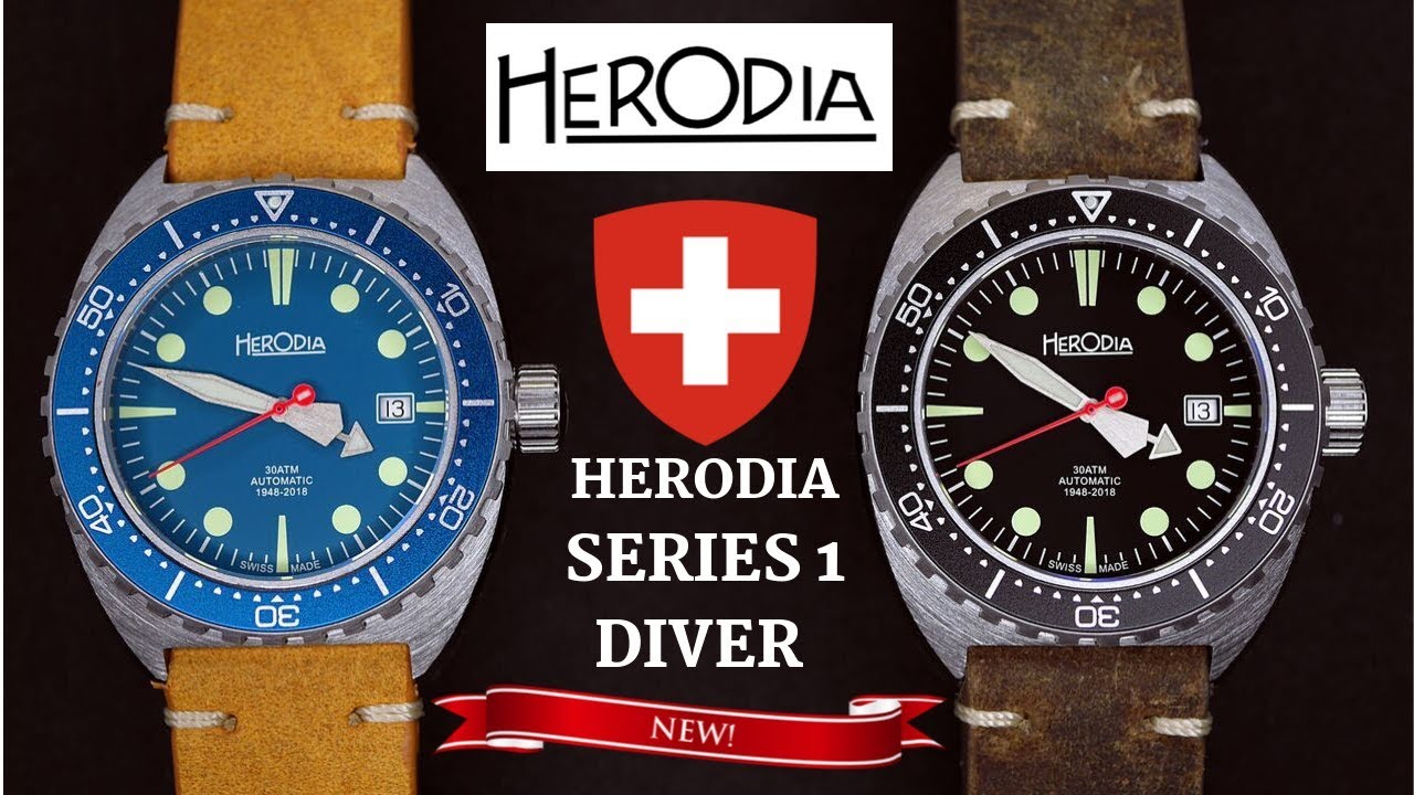 New Diver Watch Herodia Squale Series 1 Athos 300M Review (FIRST EVER ...
